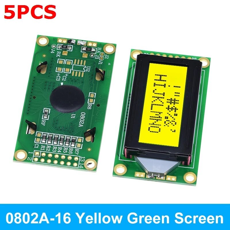 ЖК-дисплей 0.8" 16x2 Yellow Green 5PCS