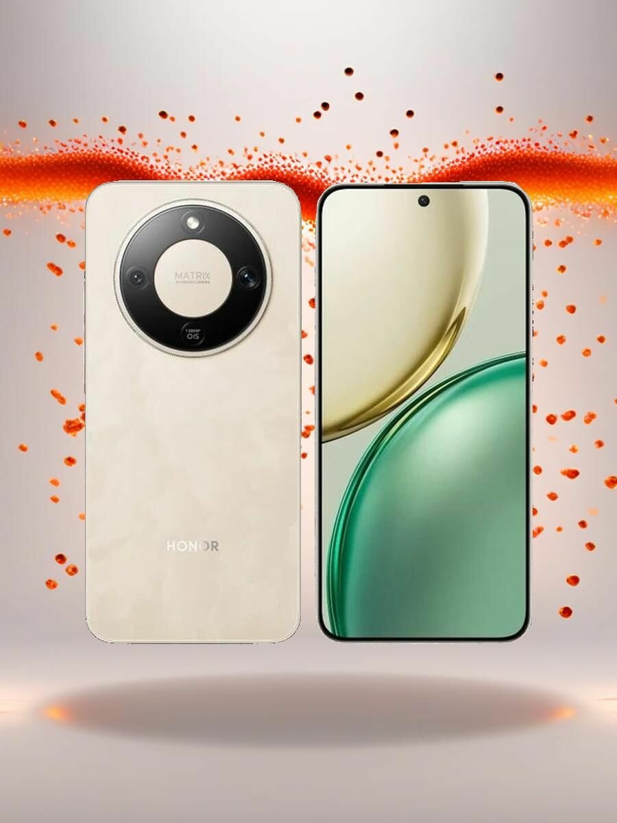6.79" Смартфон HONOR X9d 256 ГБ золотистый ядер - 8x(2.3 ГГц), 8 ГБ, 2 SIM, OLED, камера 108+5 Мп, NFC, 5G, 4G, 8300 мА*ч