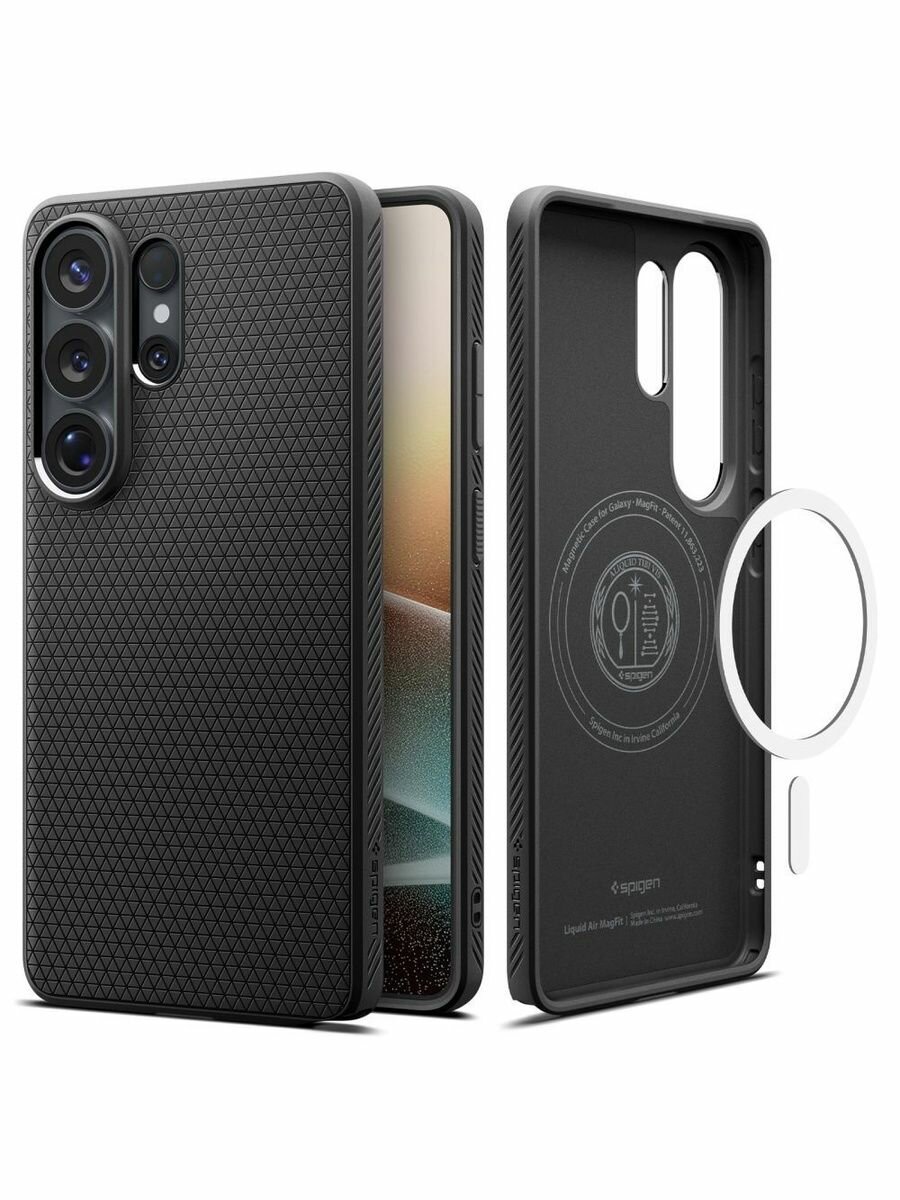 Чехол на Samsung Galaxy S26 Ultra, Spigen Liquid Air Magsafe (ACS10674), противоударный, бортики для защиты камеры и дисплея / Чехол на Самсунг Галакси С26 Ультра