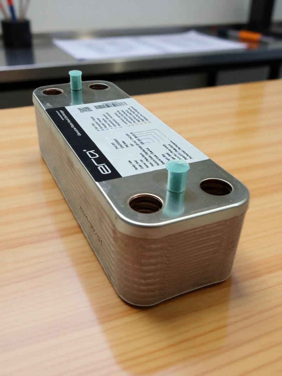 Теплообменник ГВС Baxi, Fondital Minorka, Protherm Lynx, 166 мм, 20 пл, ERA