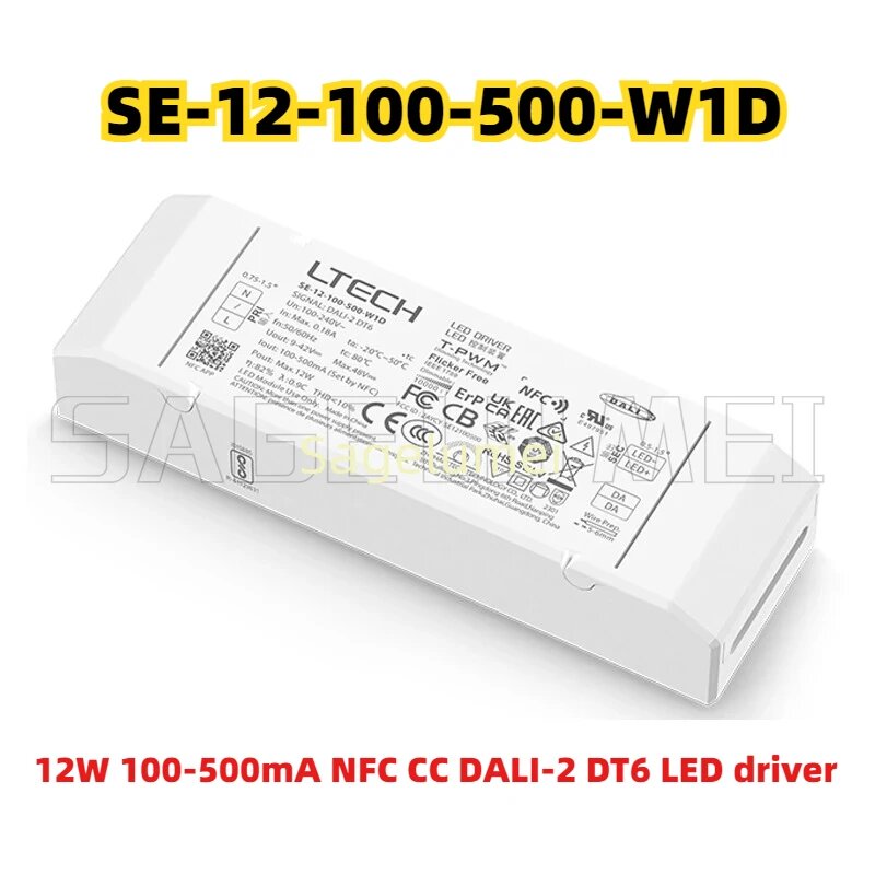 Светодиодный драйвер LTECH SE-12-100-500-W1D 12W