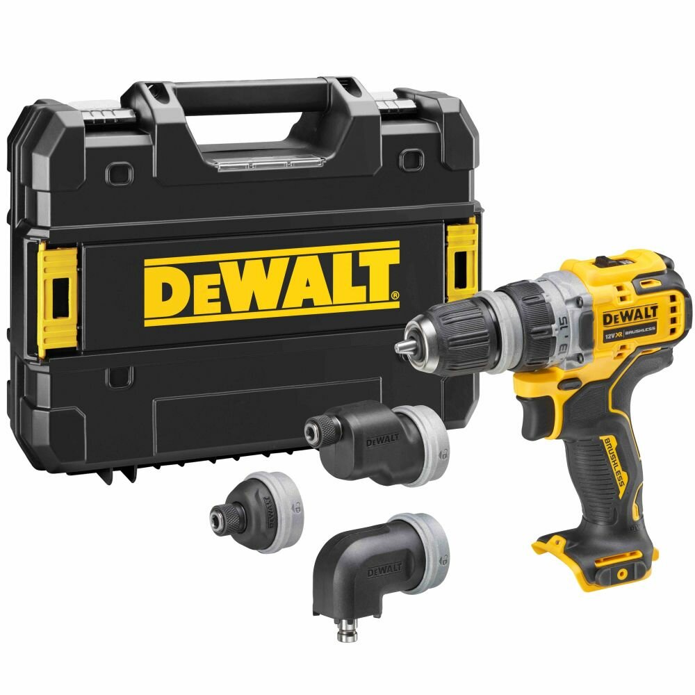 Дрель аккумуляторная DEWALT DCD703NT (4 патрона в комплекте, без АКБ и ЗУ)