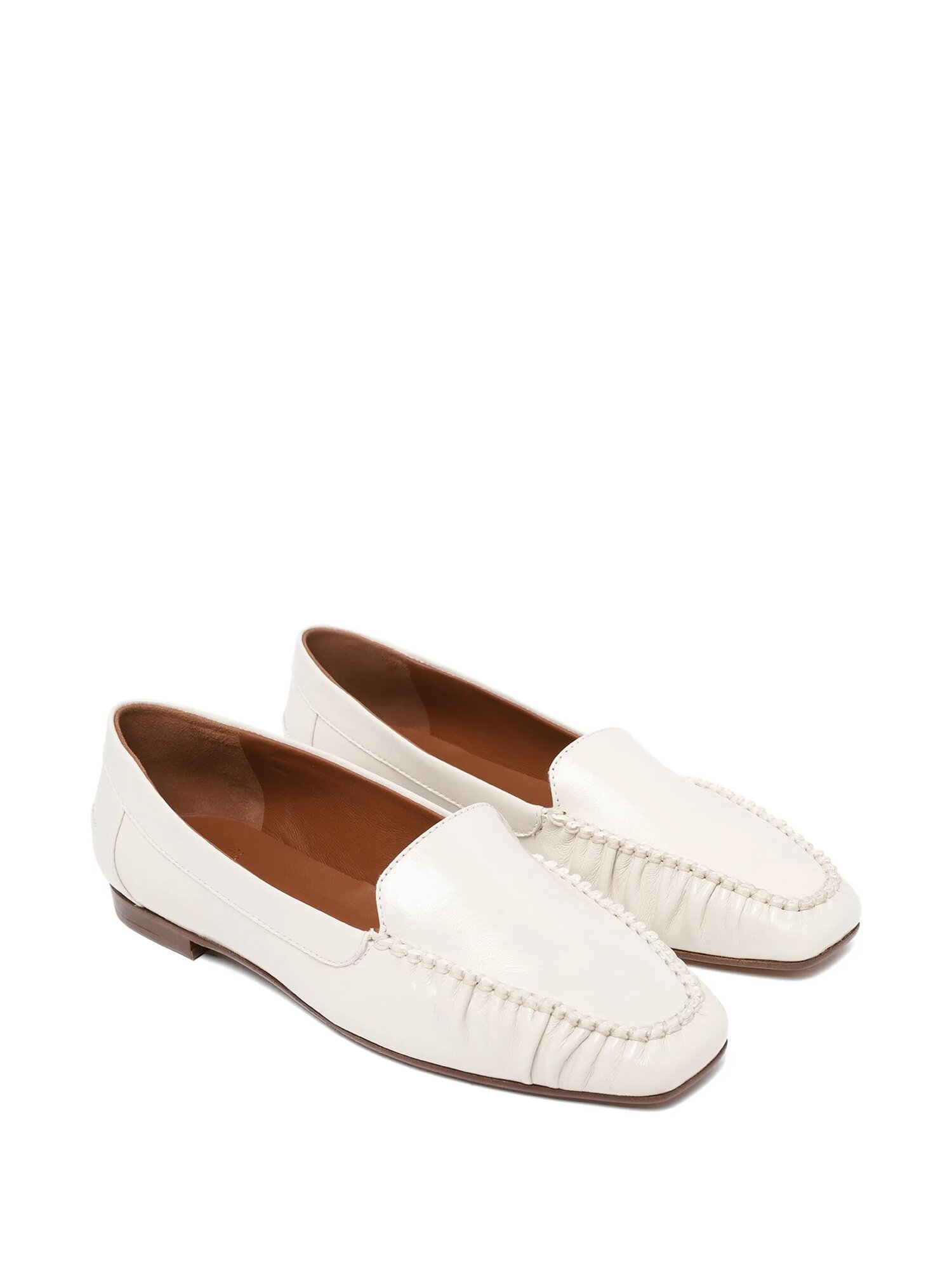 Лоферы Pollini Whipstitch-trim loafers, размер 38 EU, разноцветный — фото 1
