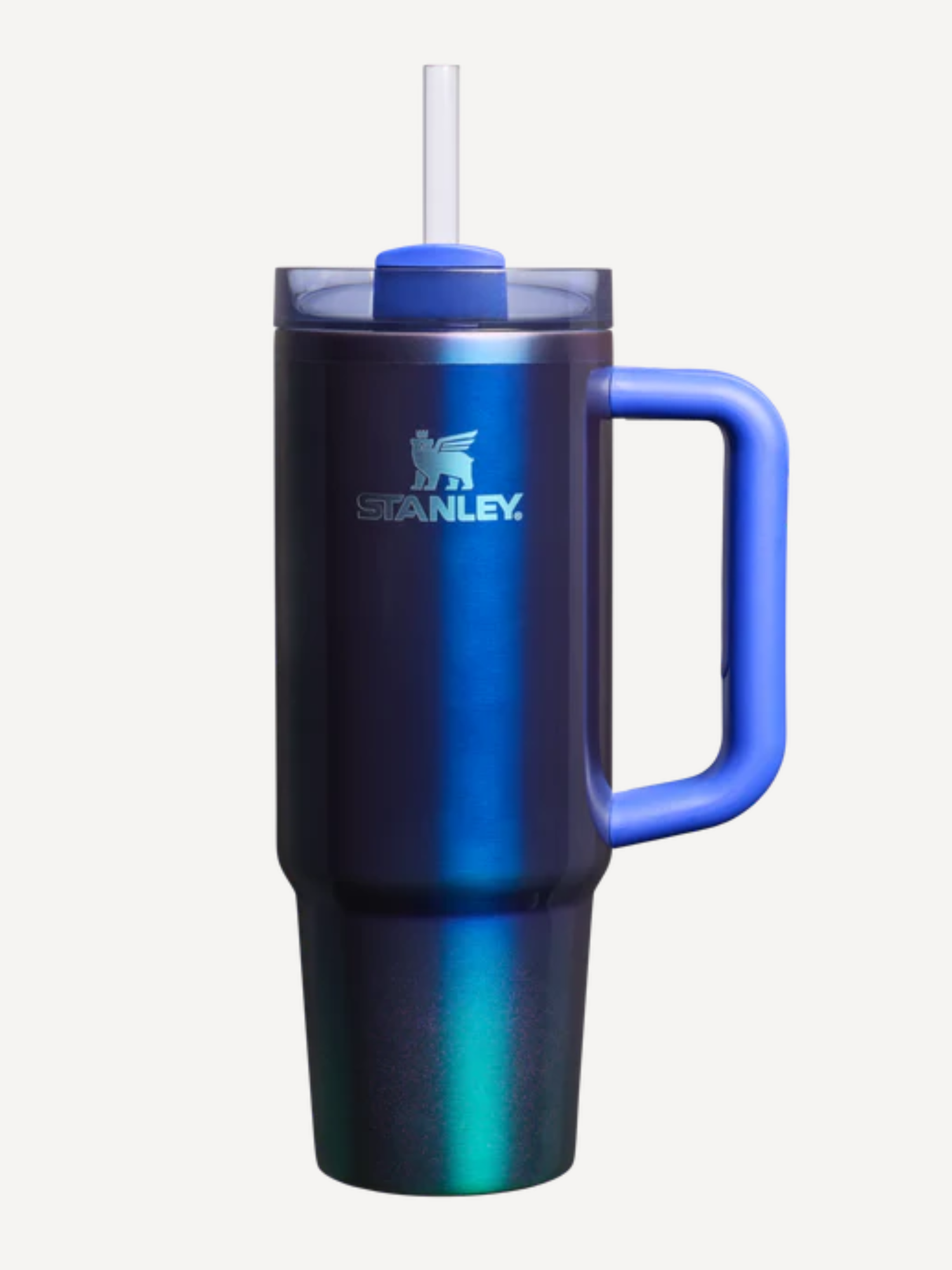 Термокружка Stanley Quencher H2.0 FlowState 0.89 л (30 oz), с трубочкой, цвет сине-фиолетовый металлик (Star Shine), лимитированная серия The Dream Weaver, оригинал США
