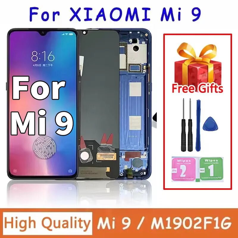 Дисплей Super AMOLED 6.39" TFT No Frame для Xiaomi Mi 9 / Mi9 M1902F1G