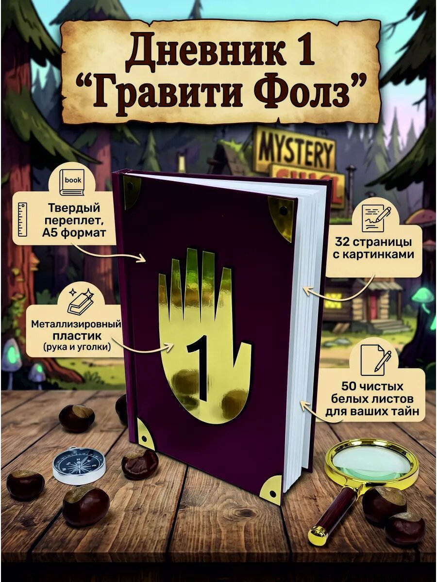 Гравити Фолз Дневник 1 Стэна (32 картинки) на Русском языке