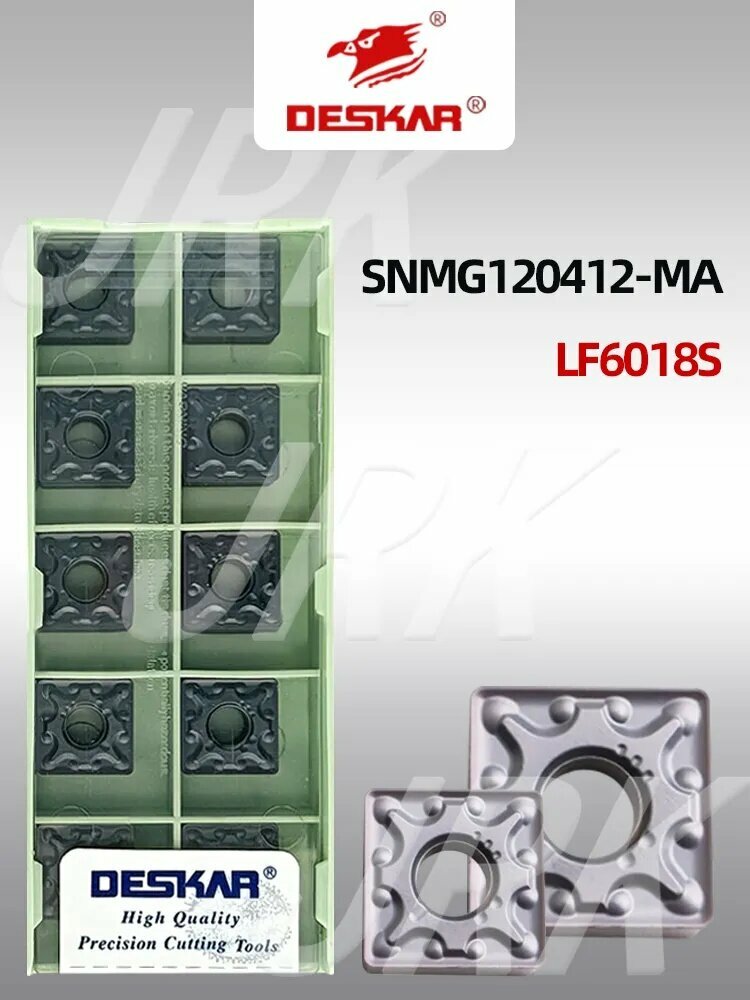 SNMG120412-MA LF6018S 10 шт DESKAR Твердосплавные токарные пластины