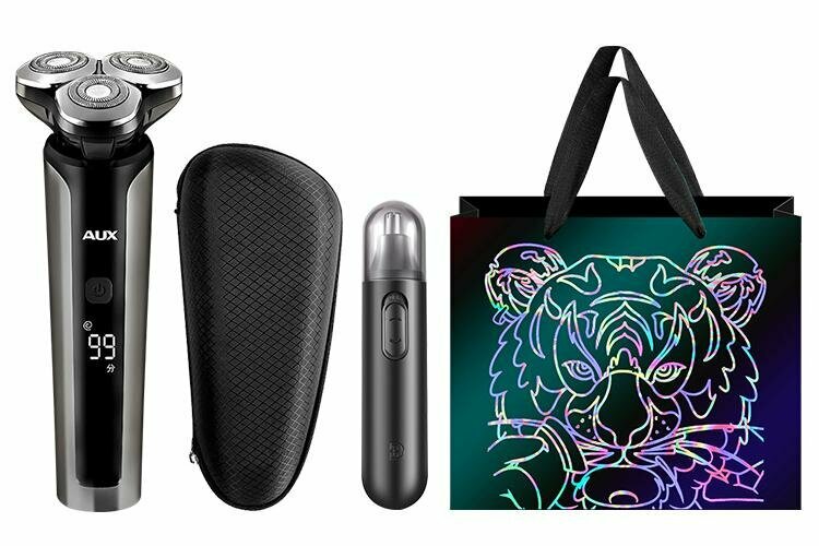 Электробритва унисекс AUX 13410440, AS388 Tiger Goodie Bag + Storage Bag + Nose Hair Trimmer