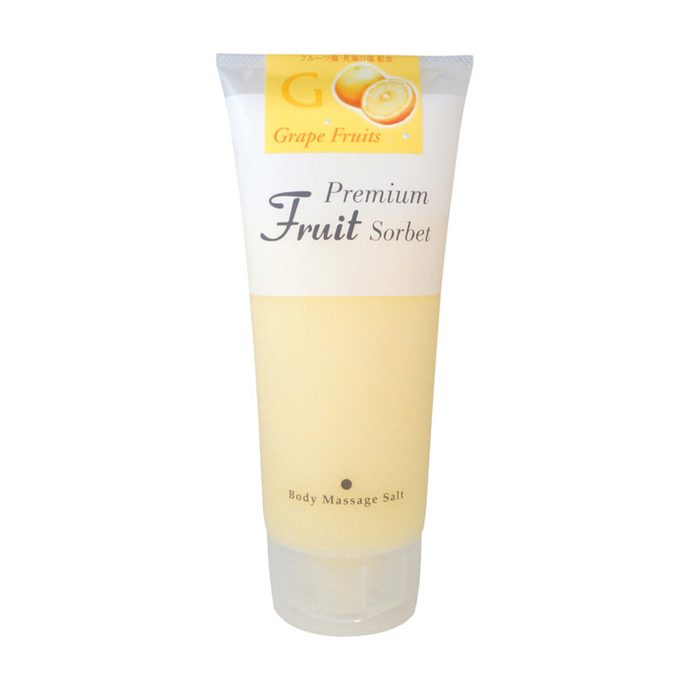 COSMEPRO Premium Fruit Sorbet Body Massage Salt Grape Fruits Скраб Япония 500 гр