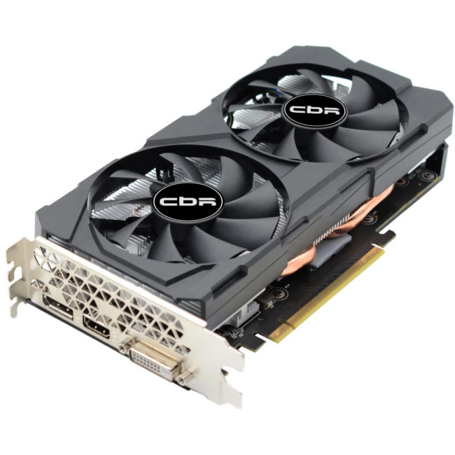 [VGA-STX2060S-8G-RTL] Видеокарта CBR RTX2060 Super 8G, 256BIT, GDDR6, 1470-1650Mhz, 175W (DVI/HDMI/DP)