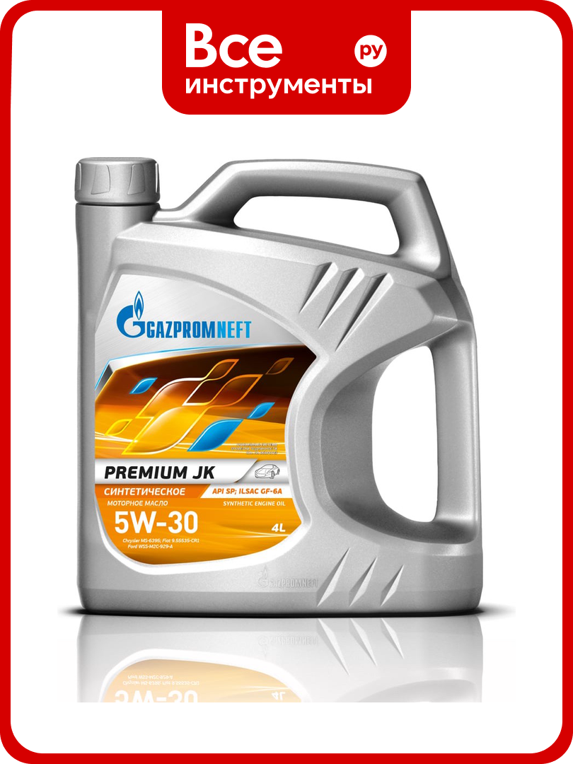 Масло GAZPROMNEFT Premium JK 5W-30 4л 253142506 синтетическое, подходит для легковых и грузовых автомобилей