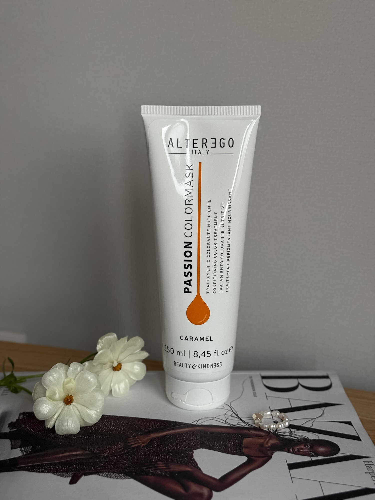 AlterEgo Italy Passion Color Mask Кондиционирующая оттеночная маска для волос Caramel (Карамель), 250 мл