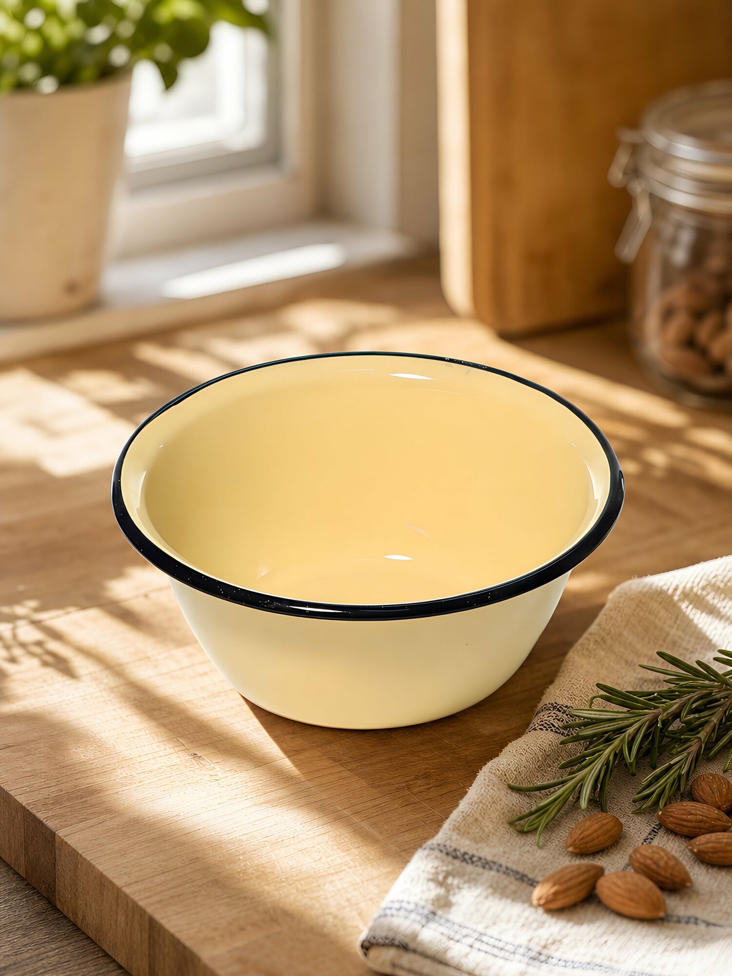 Миска эмалированная СтальЭмаль 1.5 л, 20 см, круглая, для кухни, прованс, сталь, качественная посуда для дома и дачи