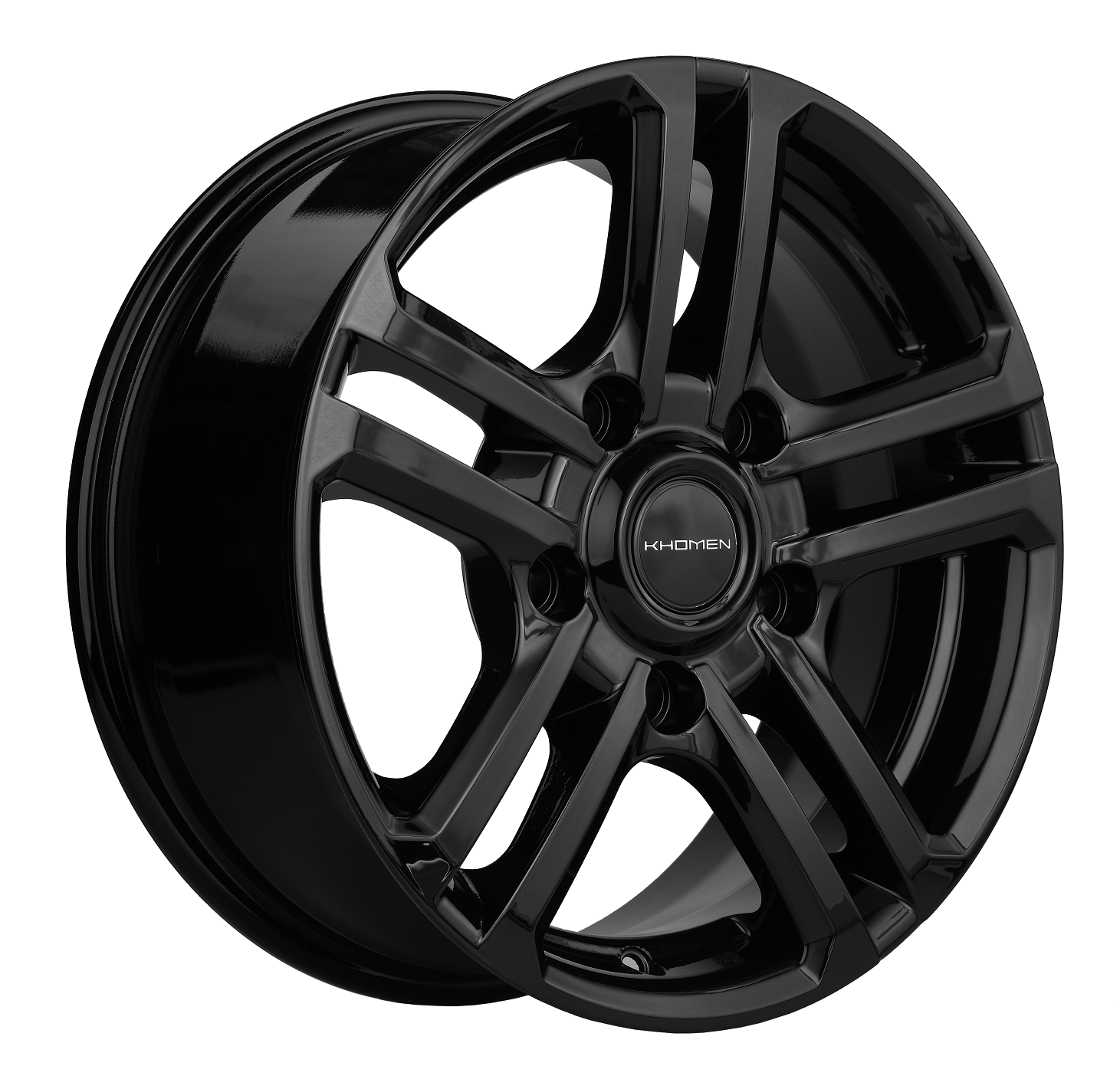 Диск автомобильный Khomen Wheels 1602 Lada Niva 4x4 6,5x16 5x139,7 ET40 98,5 Black