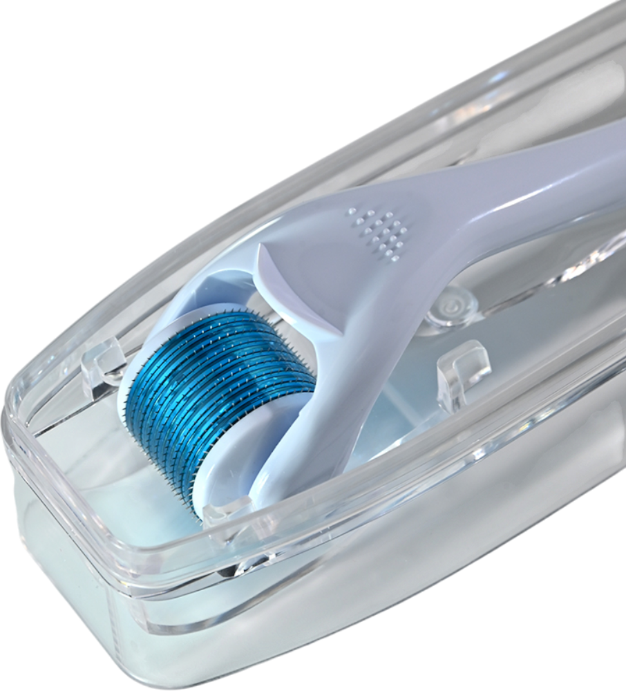 Mezonica Мезороллер 540 игл длиной 1,0 мм c титановым напылением, белый Mezonica Derma Roller Premium Titan 540 Needles, 1.0 mm