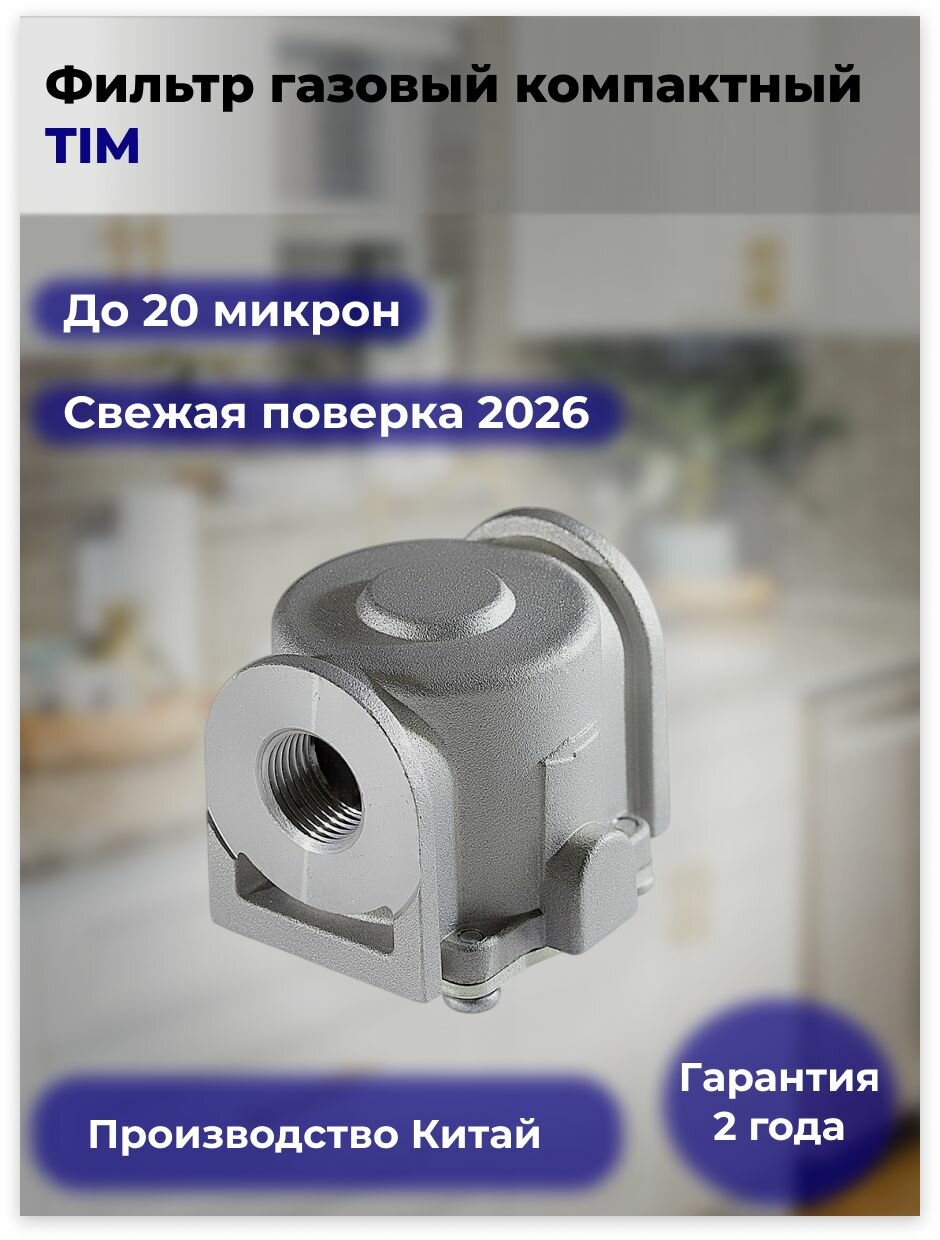Фильтр газовый компактный TIM 1/2" (до 20 микрон)