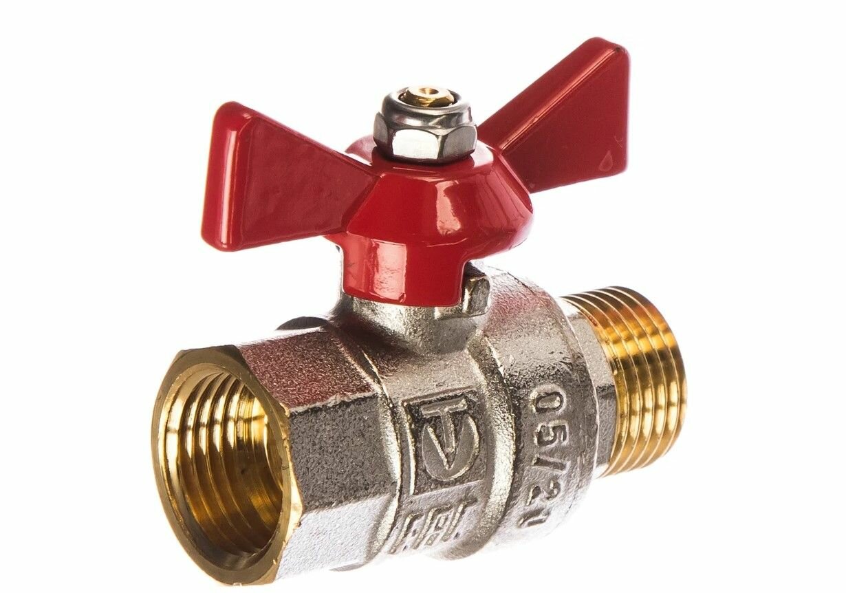 Кран шаровой ВН 1/2" бабочка VALTEC BASE VT.218. N.04