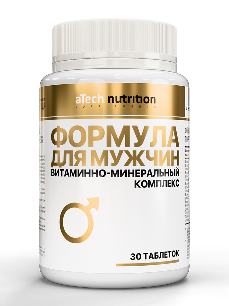 Atech nutrition витаминно-минеральный комплекс формула для мужчин 30 шт. таблетки массой 550 мг
