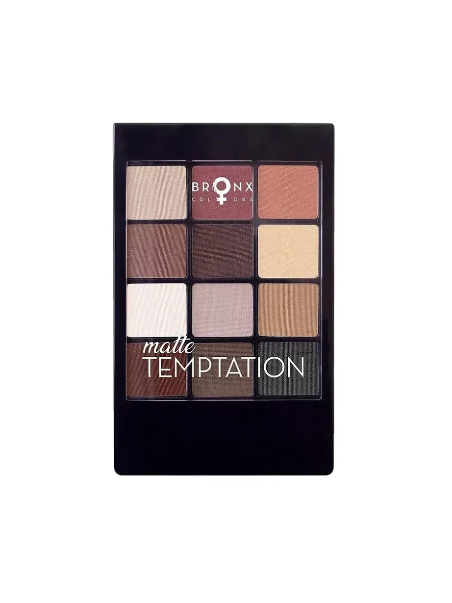 Палетка теней для век Matte Temptation, 12 оттенков