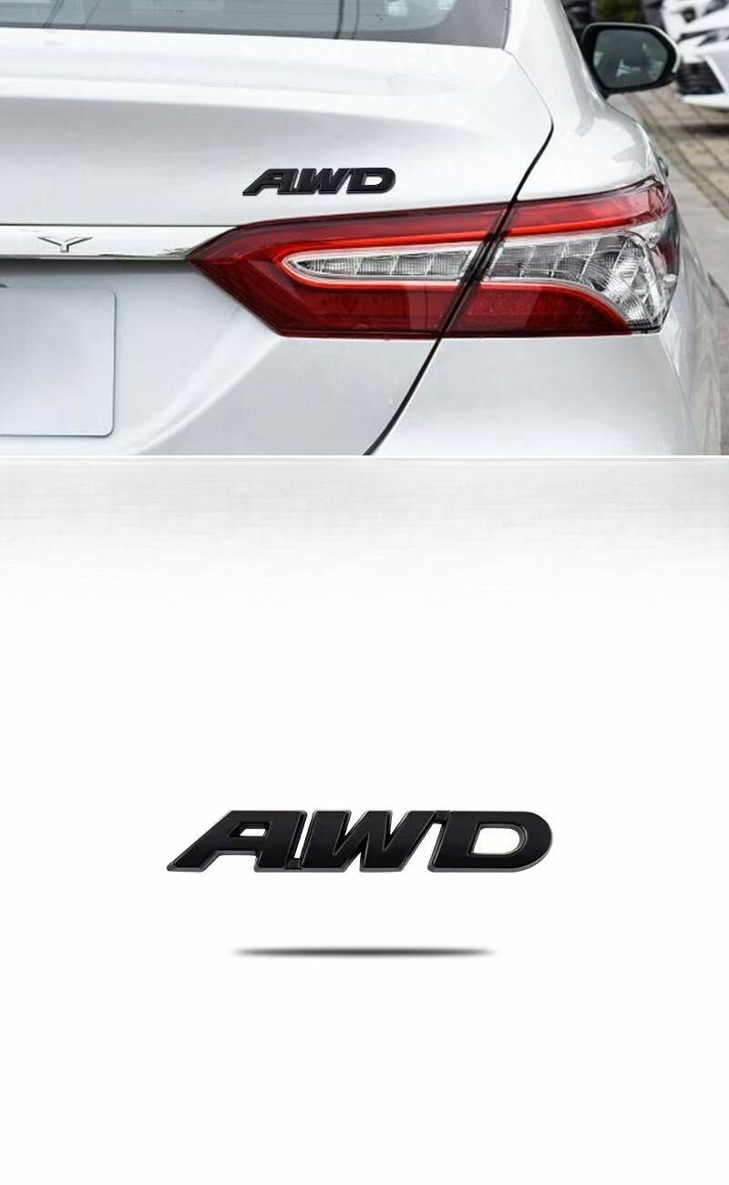 3D наклейка для авто 4WD All Wheel Drive металлическая эмблема шильдик премиум декаль для кузова автомобиля