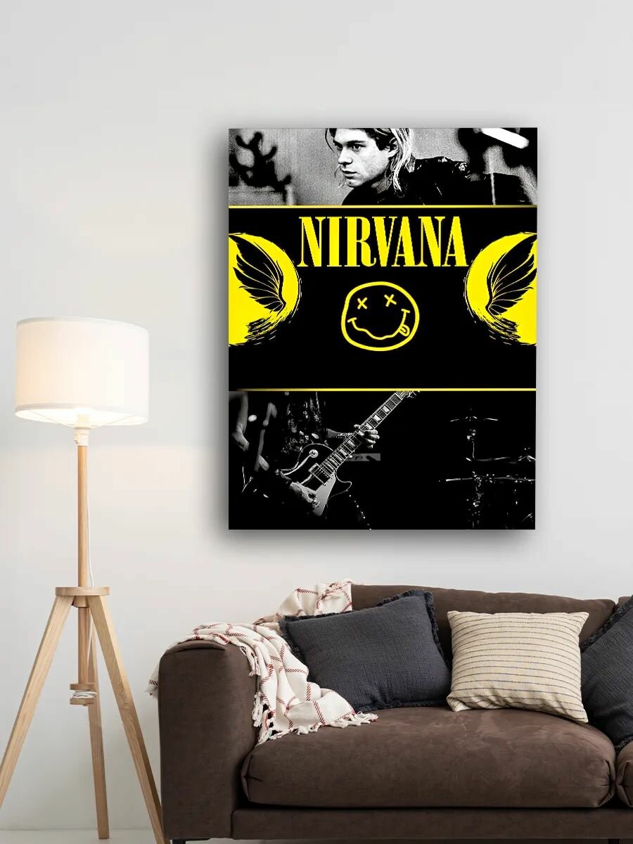 Постеры на стену Nirvana , плакат 1шт, А2 размер. — фото 1