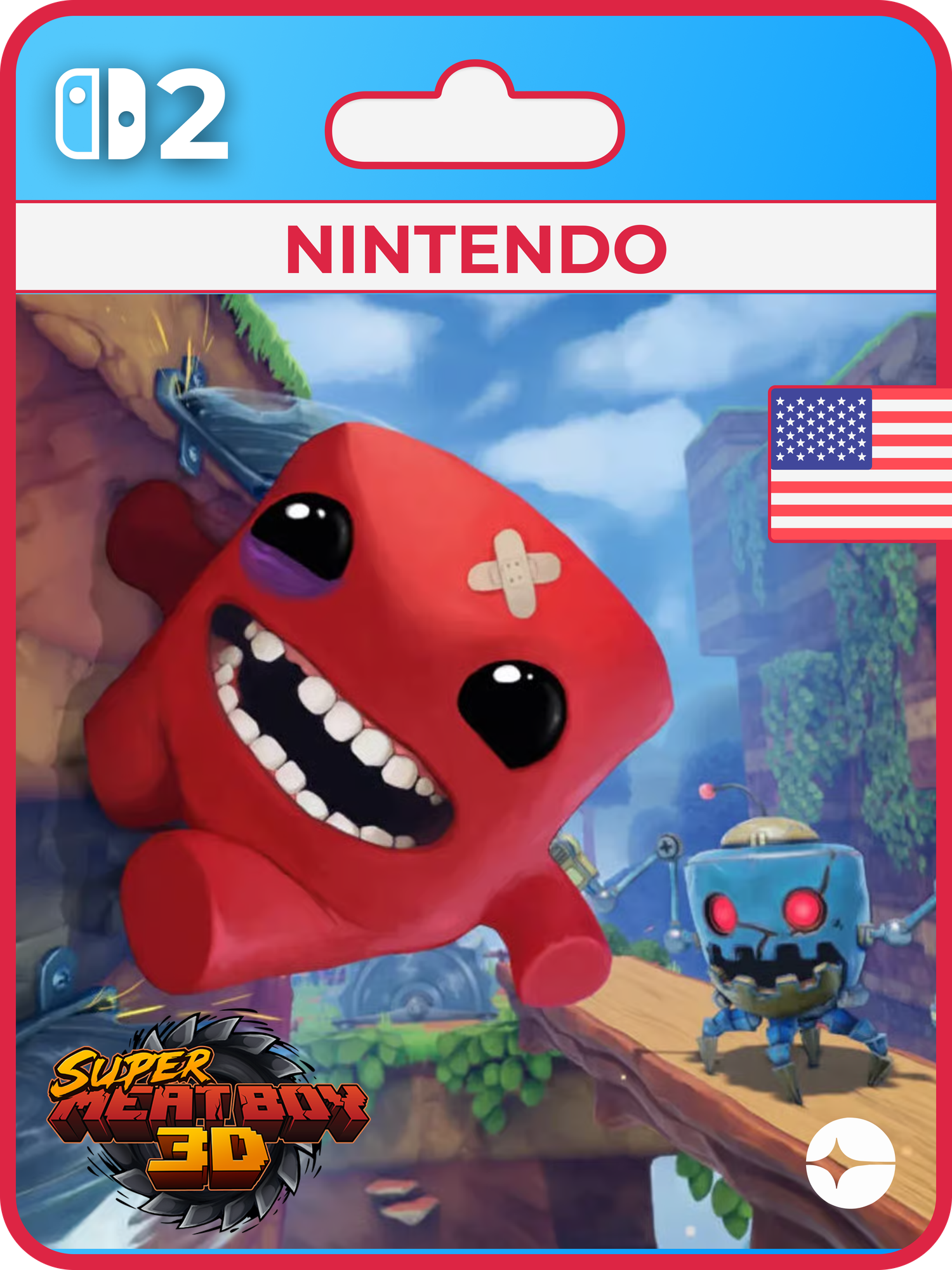 Игра Super Meat Boy 3D, для Nintendo Switch, цифровая версия, США