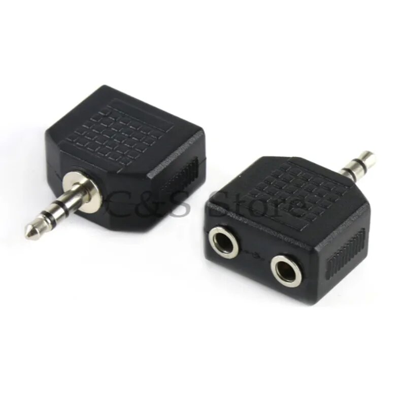 Y-splitter адаптер для наушников Couple Earphone Серебряный, серебристый