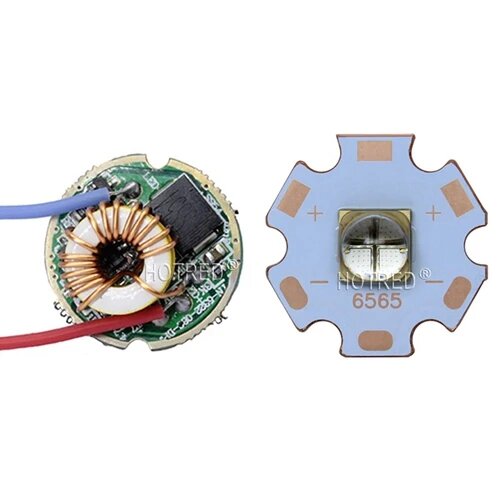 UV LED лампа HotRed 6565 для отверждения принтера Led.flashlight 12V-D, 365-370nm