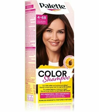 Краска для волос Schwarzkopf Palette Color Shampoo, 4-68 red brown, 50 мл