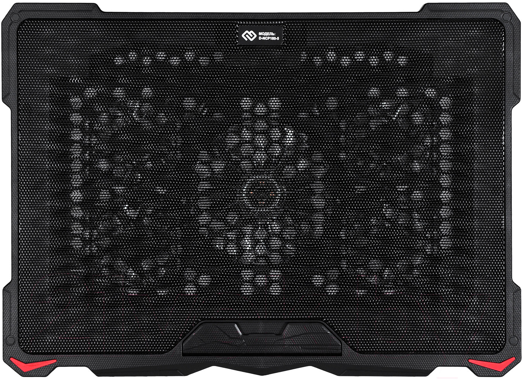 Подставка для ноутбука Digma D-NCP180-5 18"415x295x25мм 2xUSB 5x 79/150ммFAN 850г черная