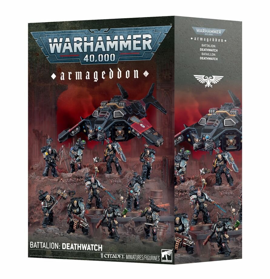 Набор миниатюр для настольной игры Warhammer 40000 - Armageddon Battalion: Deathwatch