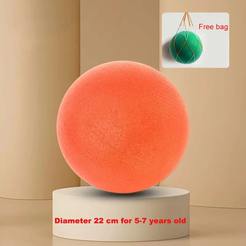 Полиуретановый бесшумный мяч 24/22/18 см Розовый, 22cm orange
