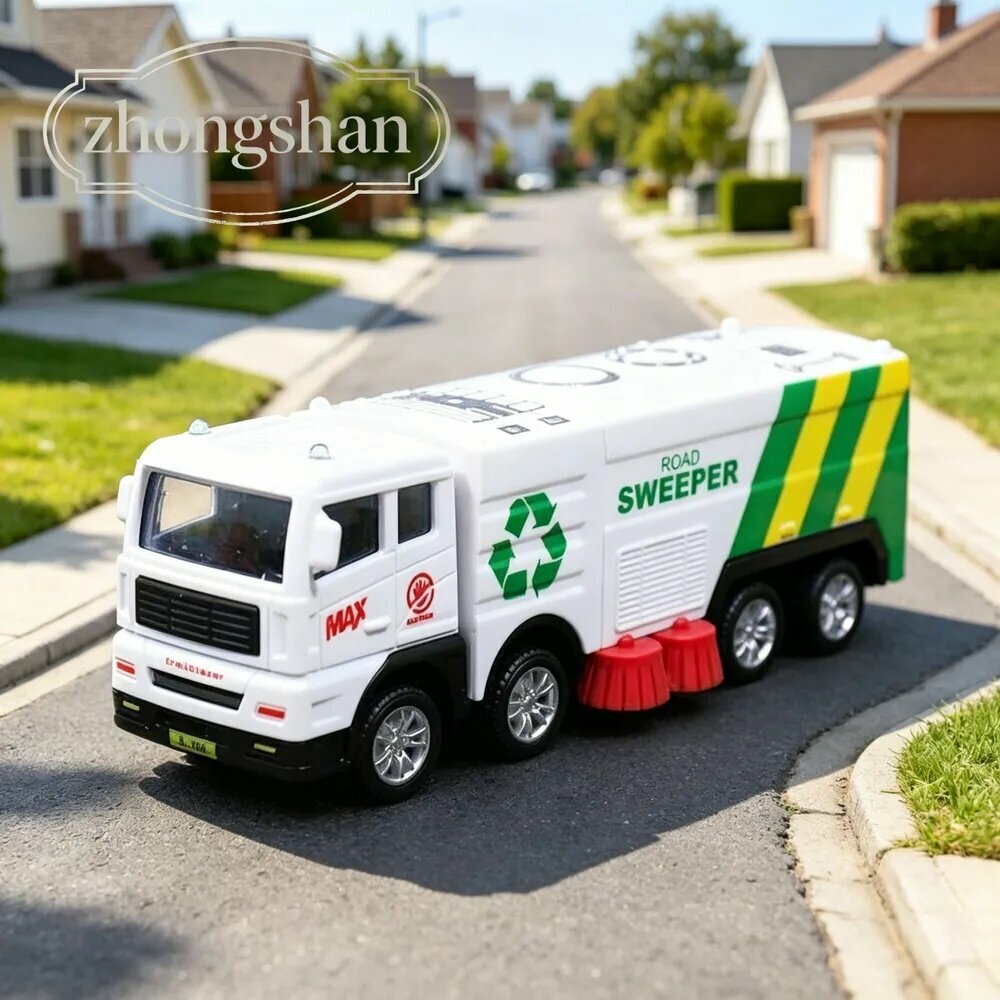 Инерционная уборочная машина Road Sweeper, детская игрушка, прочный пластик, для мальчиков, развивающая, размер 16 см