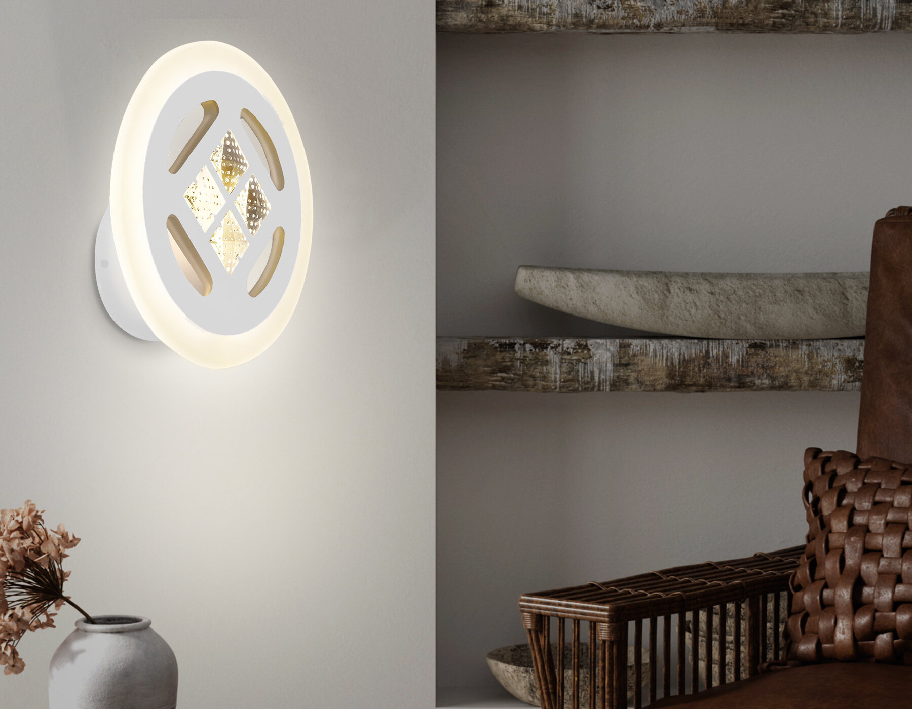 Настенный светодиодный светильник Ambrella light ACRYLICA FA2955 — фото 1