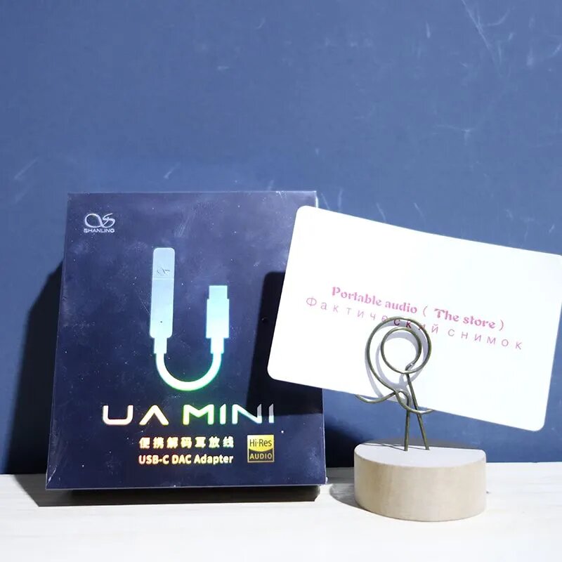 Shanling UA1 Pro Адаптер Type-C на 3.5 мм для наушников, металлический черный