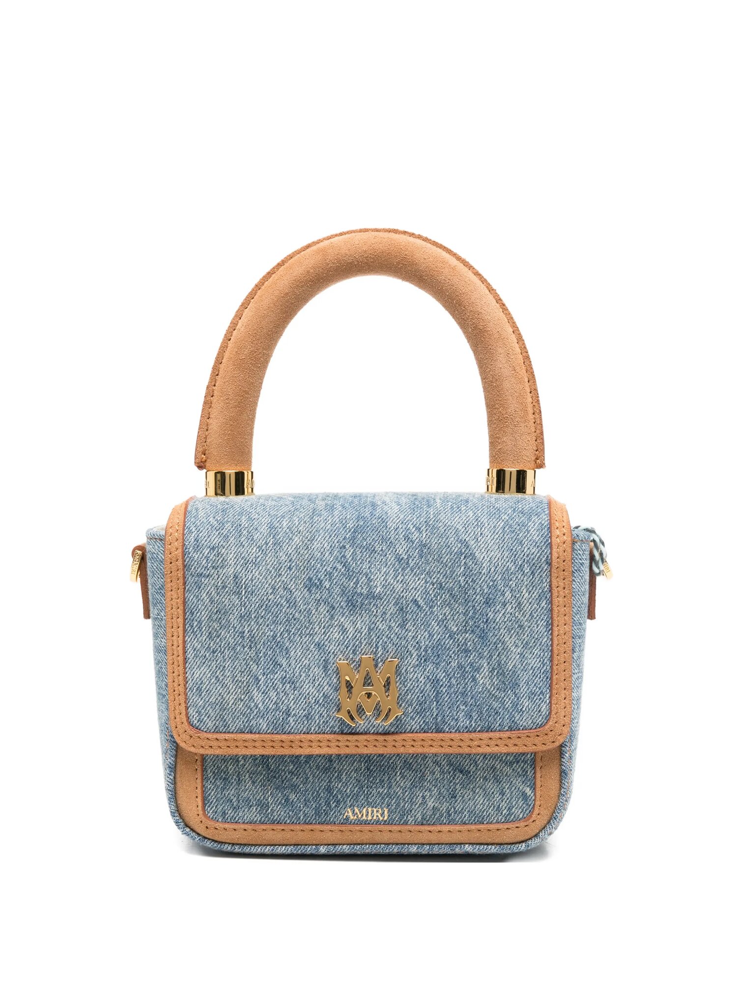 Сумка Micro MA-plaque denim tote bag