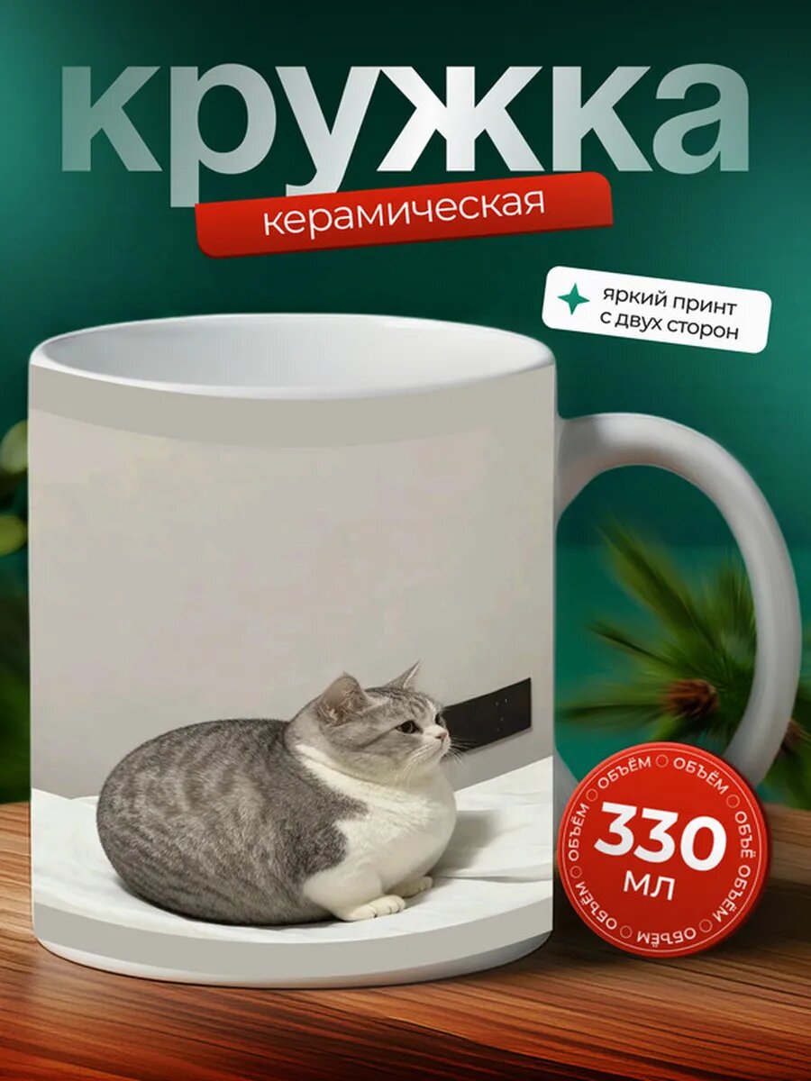 Кружка Хонконгская кошка 14,