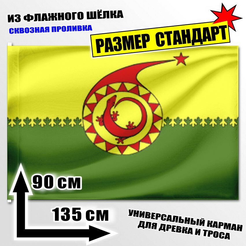 Флаг Восточного (Кировская область) 135x90 см.