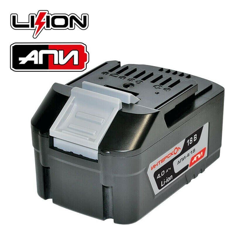 Аккумулятор Li-ion, 18В, 4.0Ач, слайдер (АПИ)