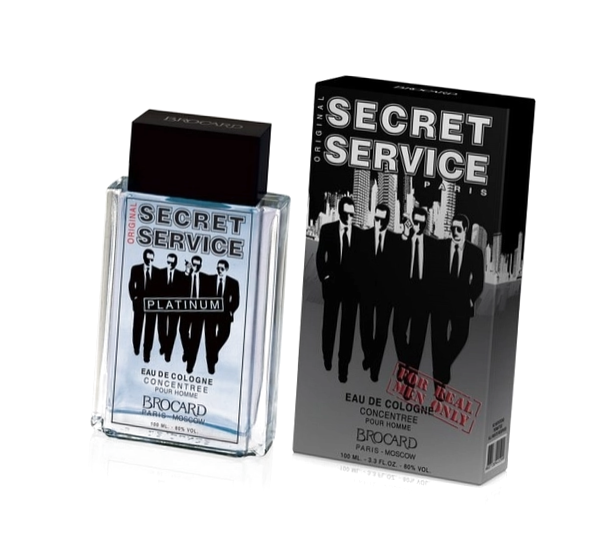 Одеколон Брокард Секрет Сервис Платинум 100 мл для мужчин / Secret Service Platinum