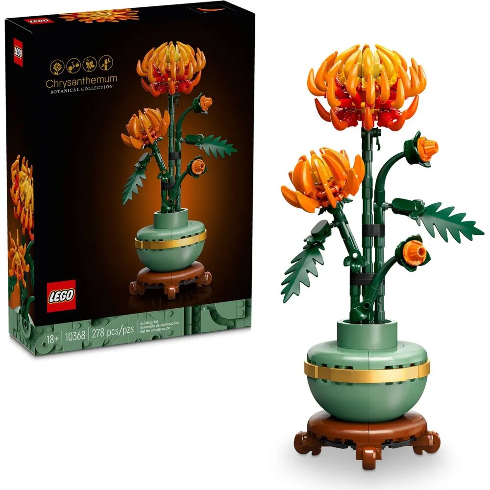 КонструкторLego Icons 10368 Хризантема