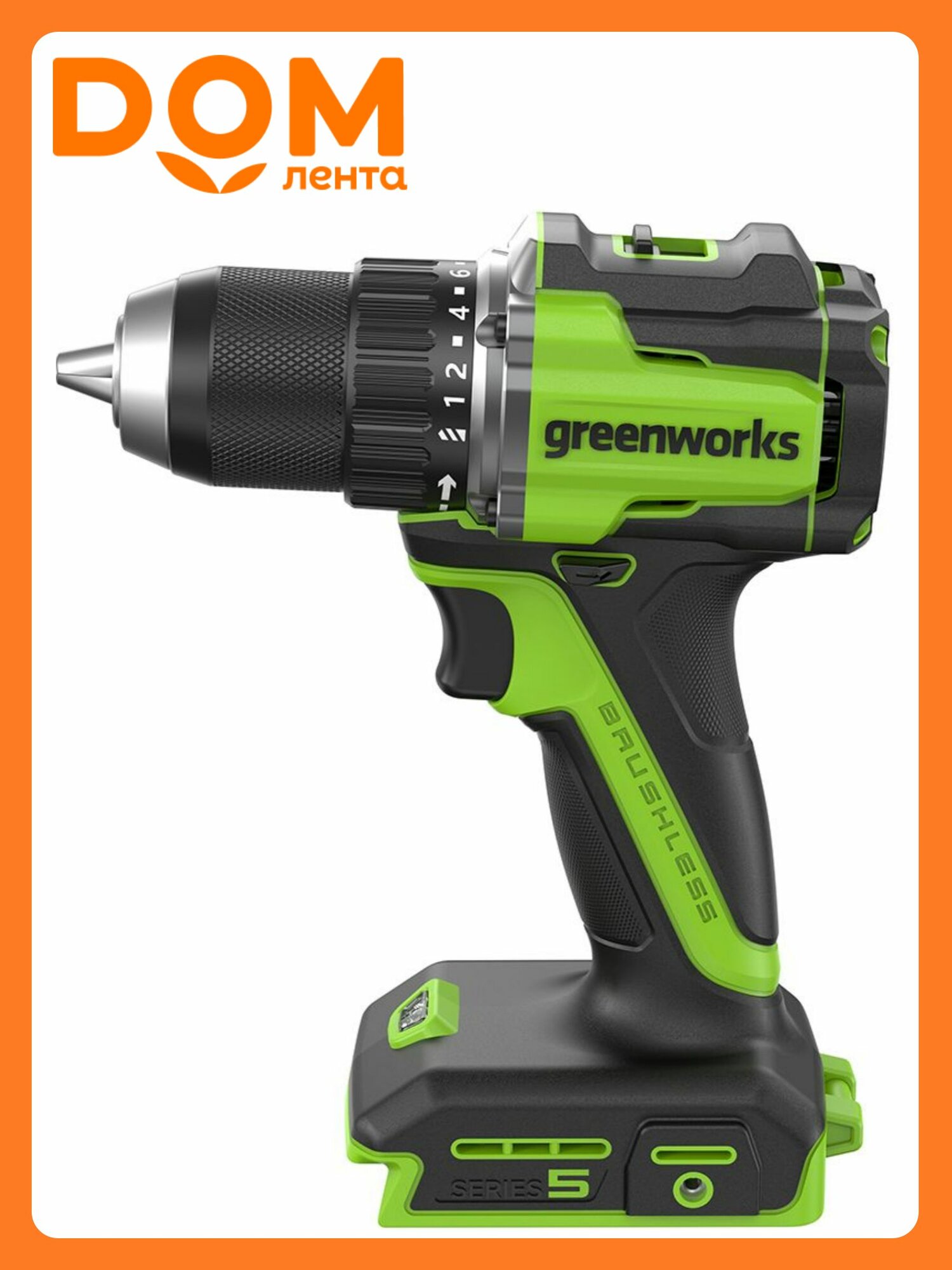 Дрель-шуруповерт ударная аккумуляторный GREENWORKS GD24DD140 24V 2x4Ач ЗУ