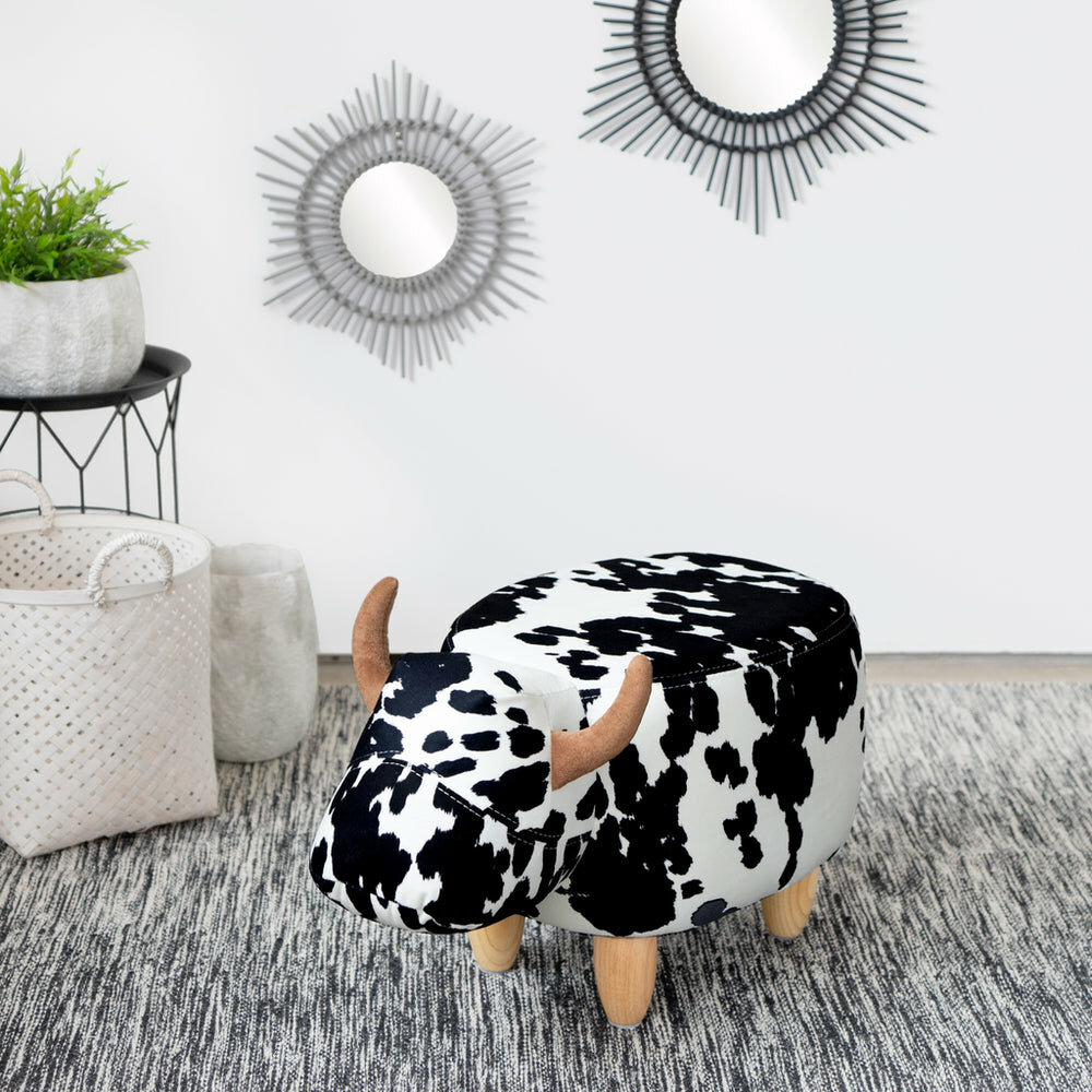 Пуфик Balvi La Vache в виде коровы, размер 36х32х59 см, цвет черный, белый - 27174