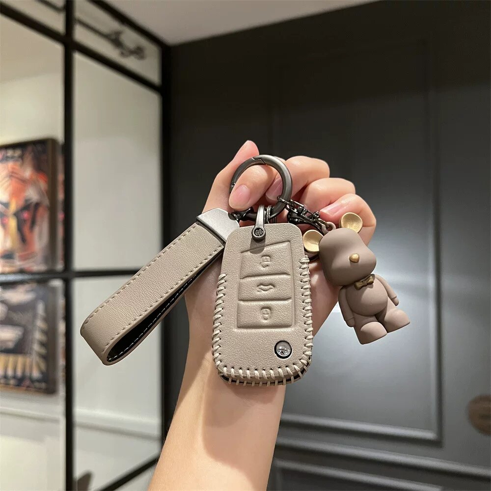 Чехол Key B Smart Start с серым слоном и простым шнуром с узором «Сильный медведь»