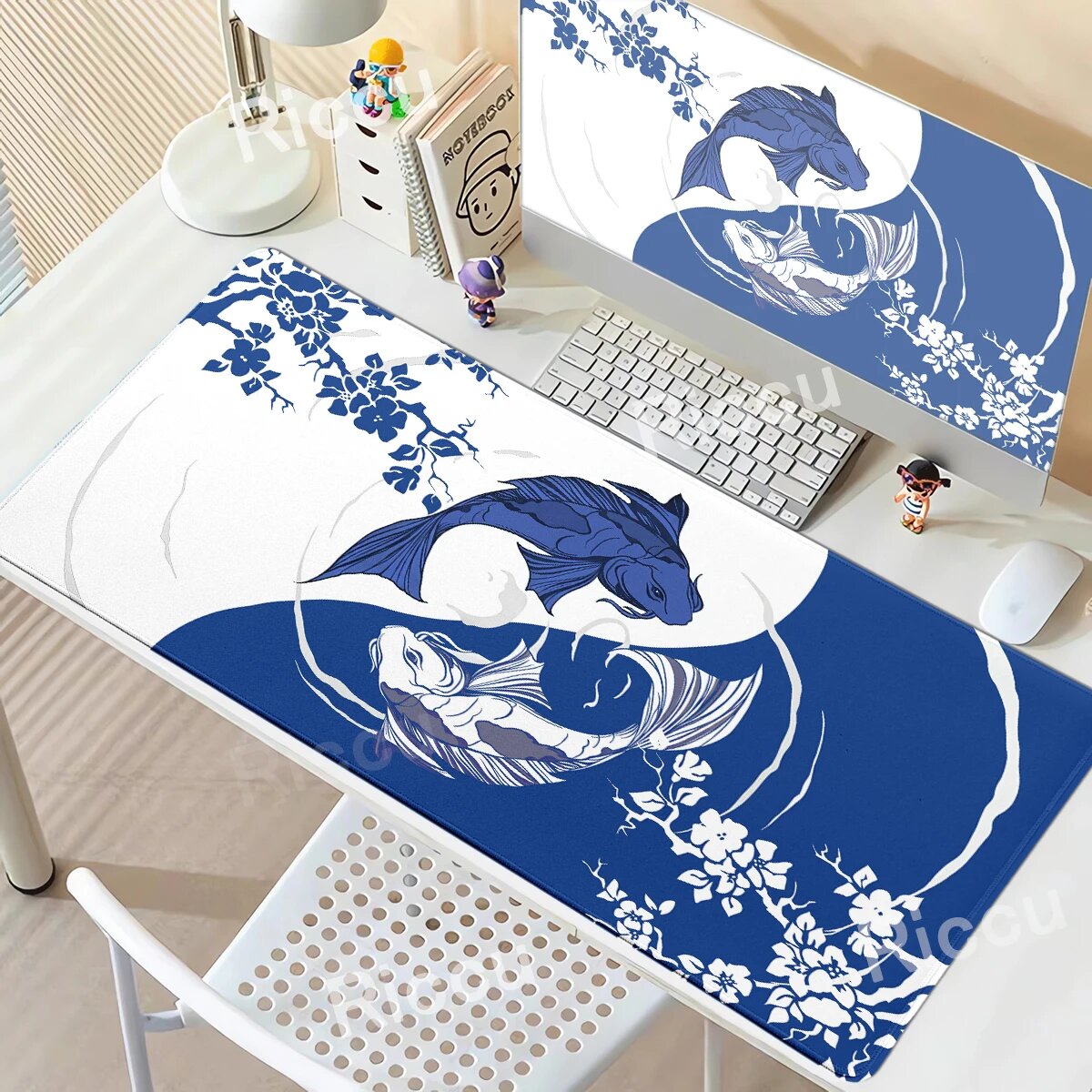 Riccu Коврик для мыши Koi Fish, Fish 8, 90x40 см