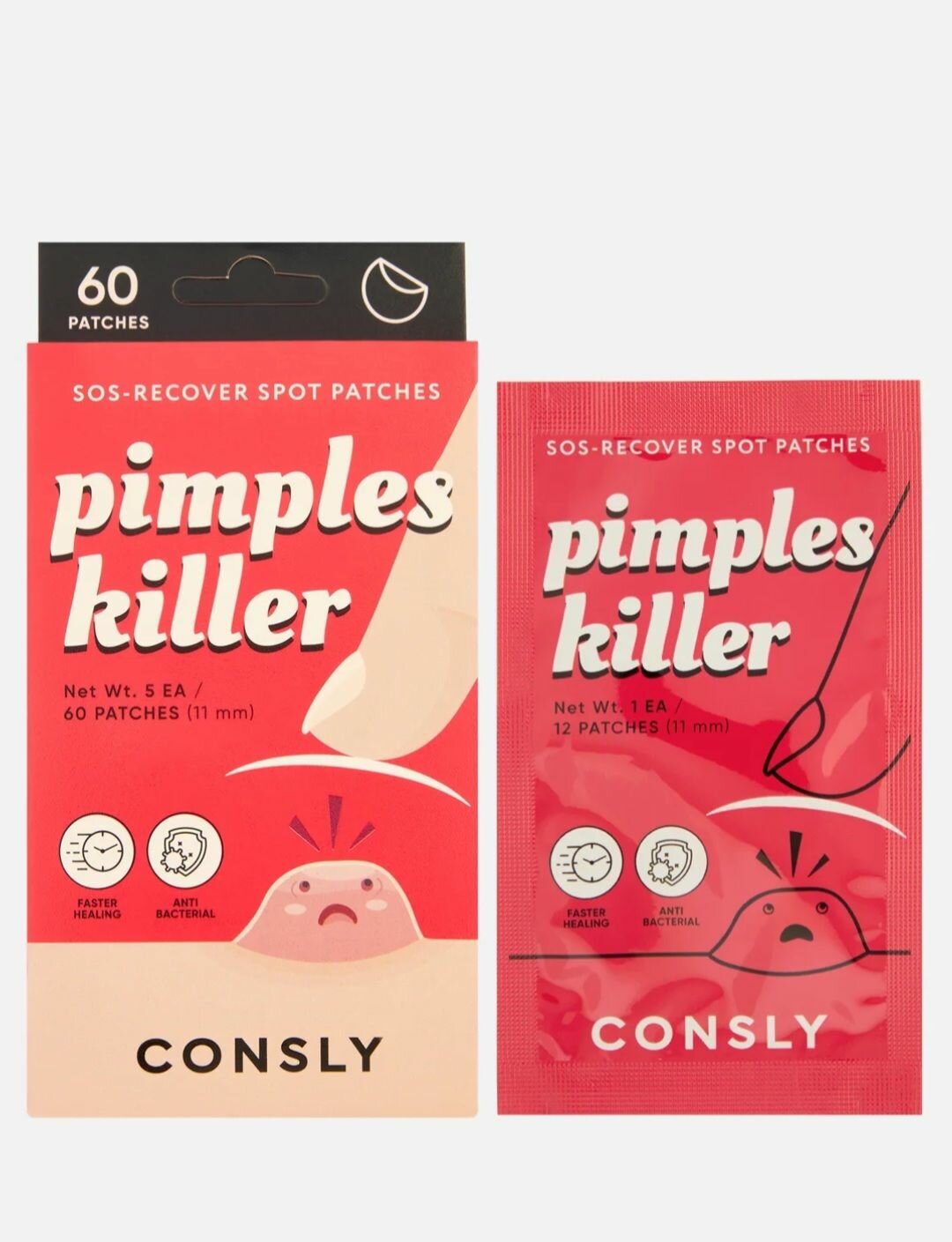 Локальные патчи для проблемной кожи лица CONSLY sos-recover