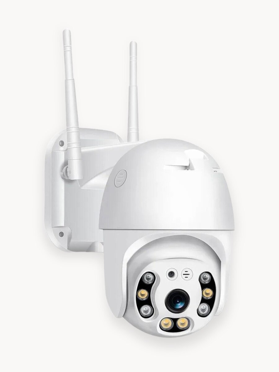 Умная Wi-Fi камера видеонаблюдения, датчик движения, ночная съемка, поворотная, обратная связь, уличная