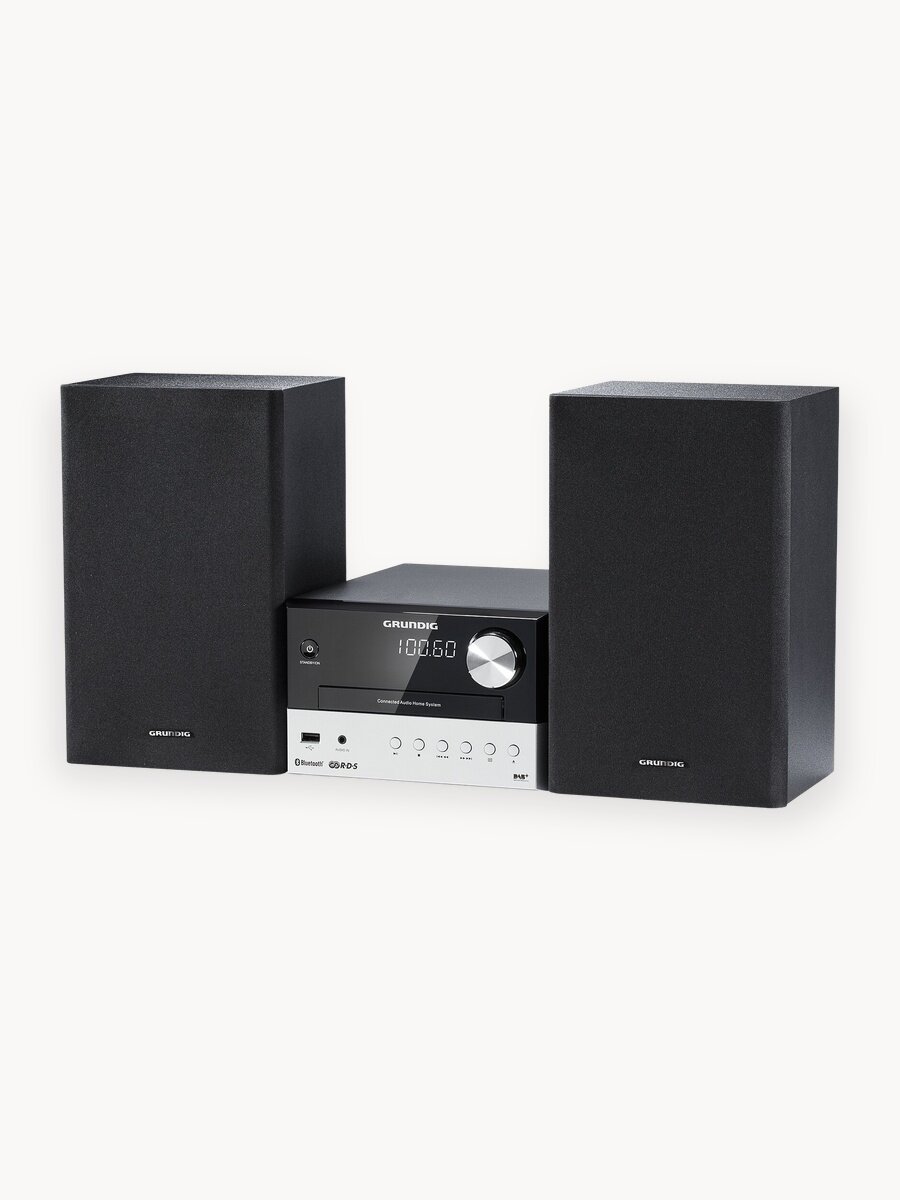 Музыкальный центр Grundig CMS 3000, черный/серебристый
