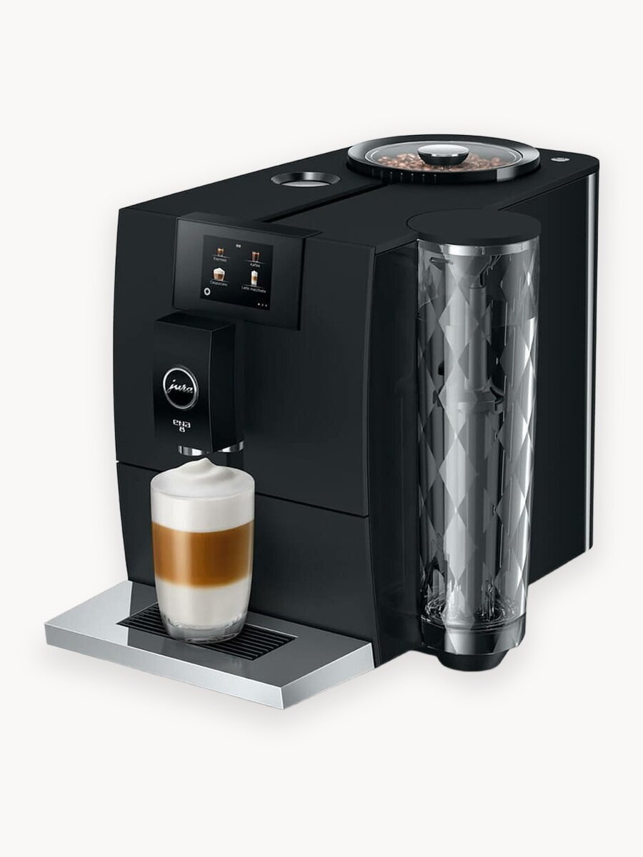 Автокофемашина Jura ENA 8, 15493, для эспрессо и латте, сенсорный экран, черная