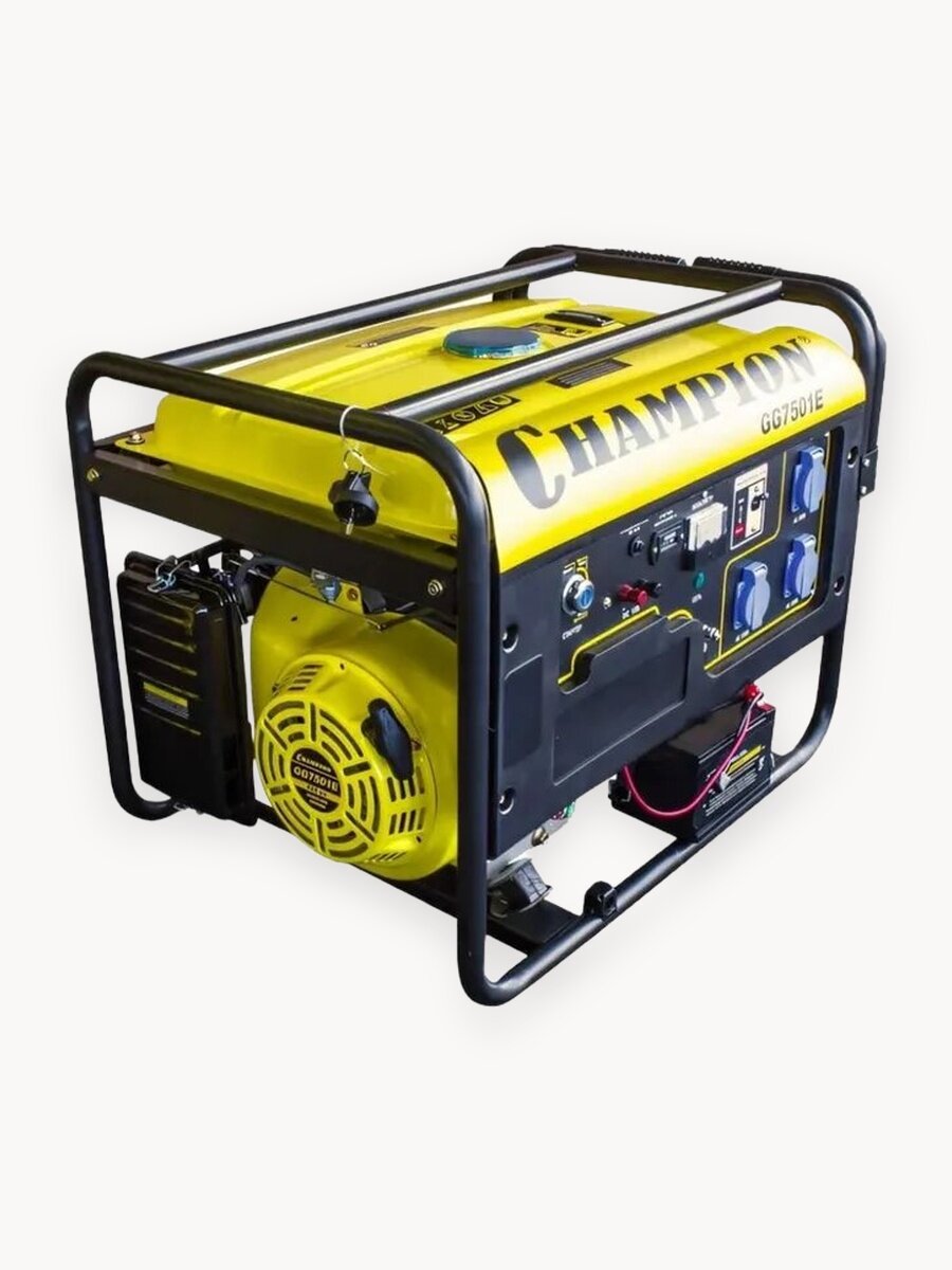 Генератор бензиновый бензогенератор GG7501E 6,5 кВт, мощность двигателя - 11.8 кВт/16 л. с.